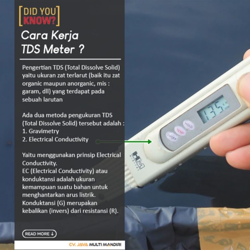 Cara Kerja TDS Meter? - Ukurdanuji